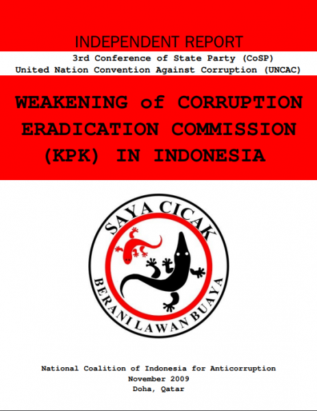 Independent Report: Weakening of KPK (Doha 2009) | ICW